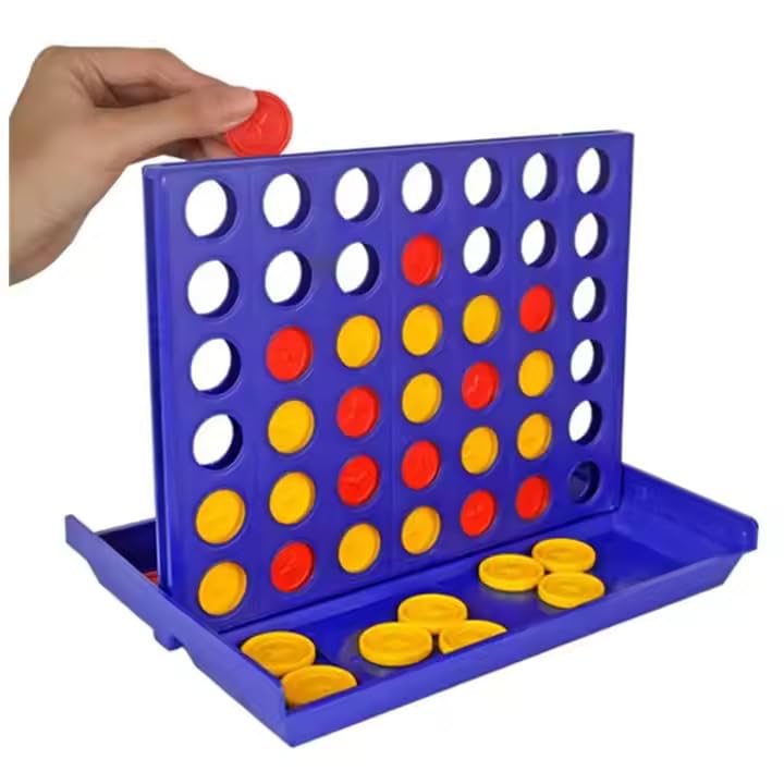 Connect 4 Board Game, Classic Strategy Game for Kids and Adults, 2 Pla ...